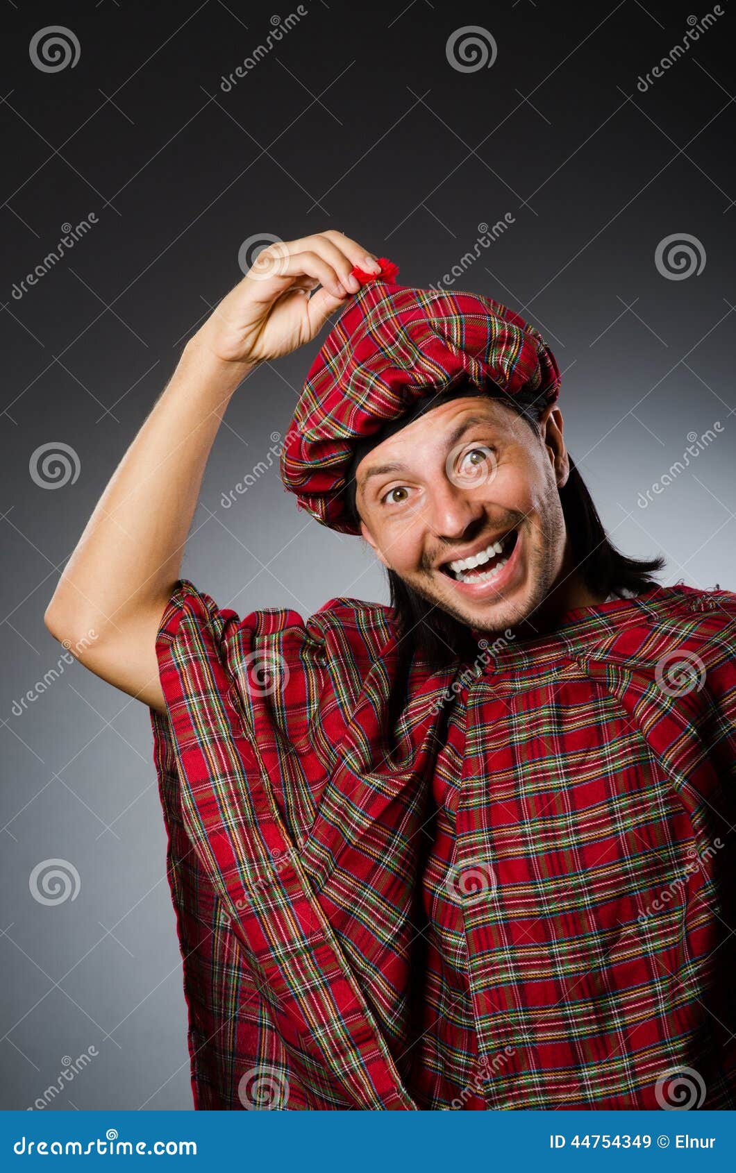 Funny Scotsman in Traditional Stock Image - Image of humorous, nerd ...