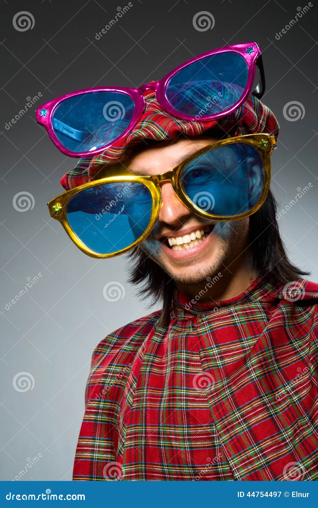 Funny Scotsman in Traditional Stock Image - Image of costume, purse ...