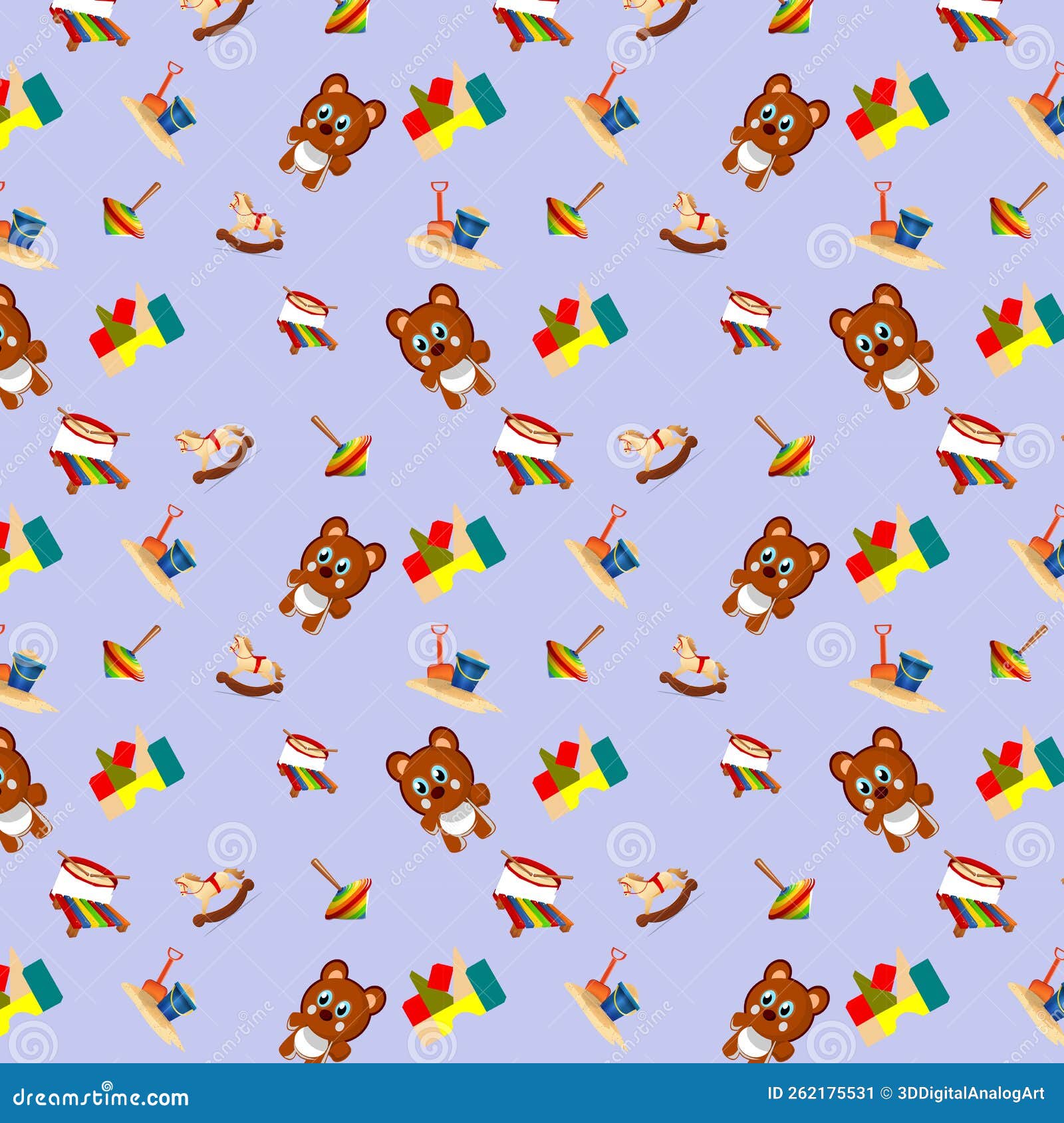 Seamless Children Wallpaper With Happy Kids Stock Photo | CartoonDealer ...