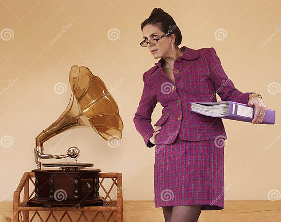 Funny secretary stock photo. Image of business, amusing - 6498236