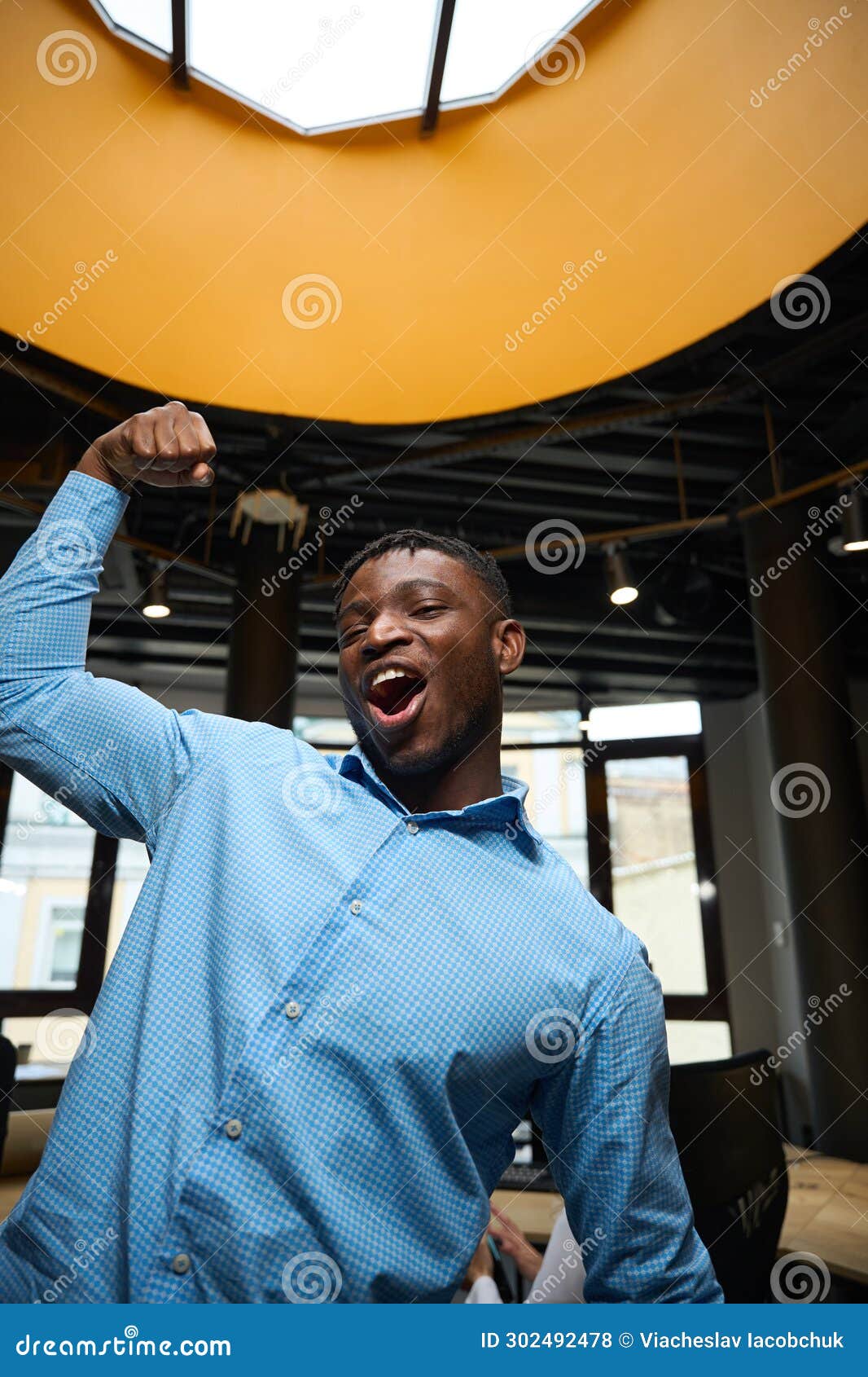 Funny Self-confident Man Making Yes Gesture Posing at Camera Stock ...
