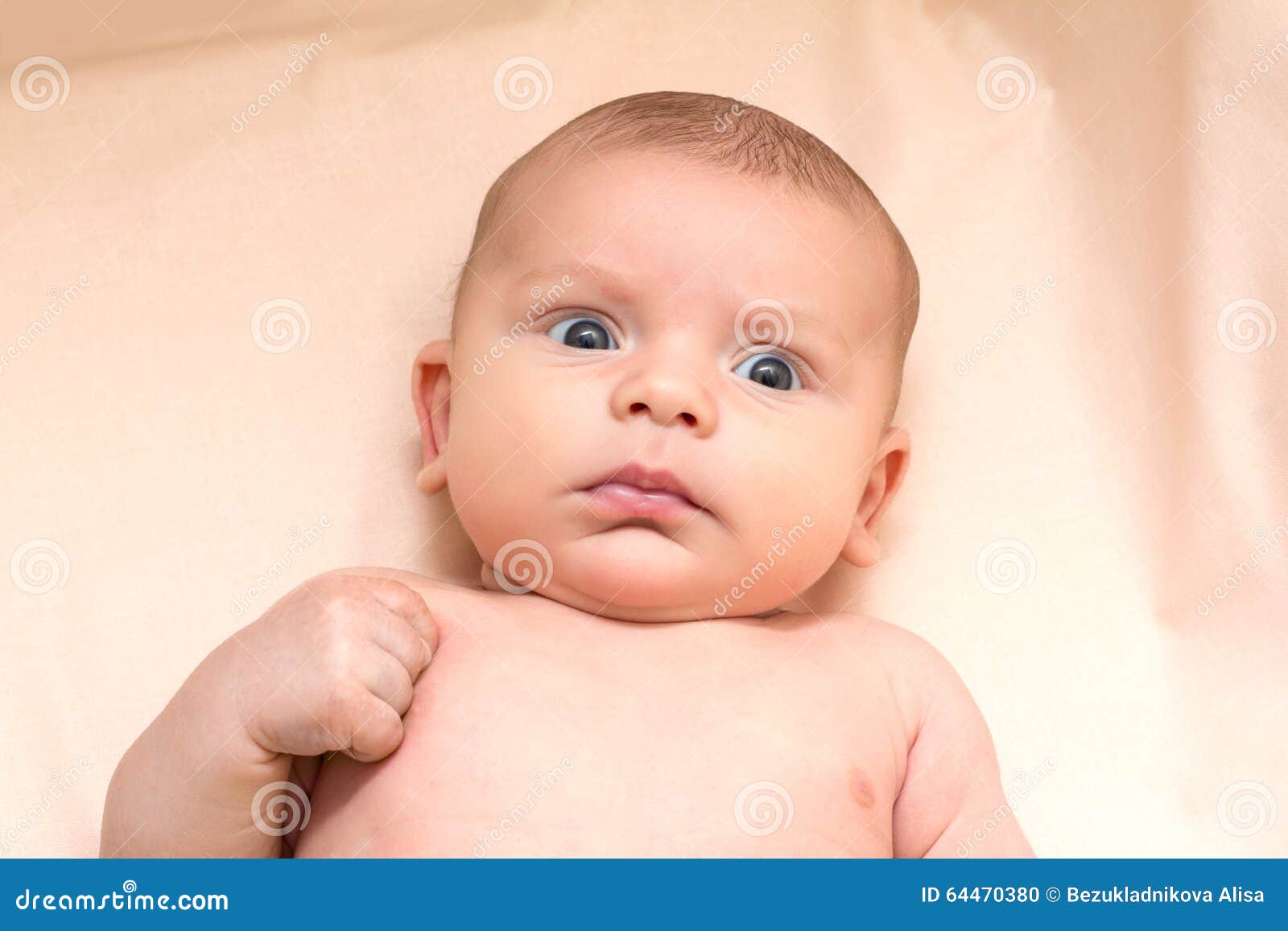 Funny Serious Baby 2 Months Stock Photos - Free & Royalty-Free Stock ...