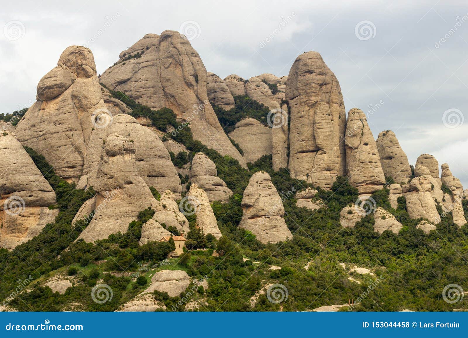 Funny Shaped Mountains at Montserrat Stock Photo - Image of famous ...