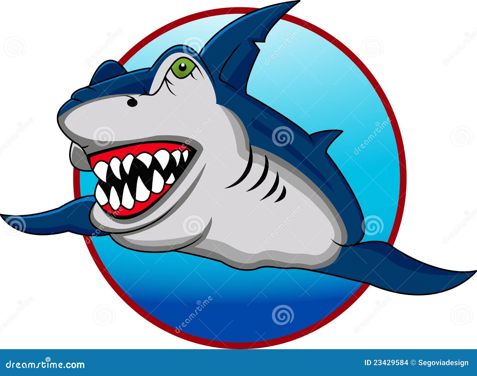 Funny Shark Cartoon | CartoonDealer.com #23104777