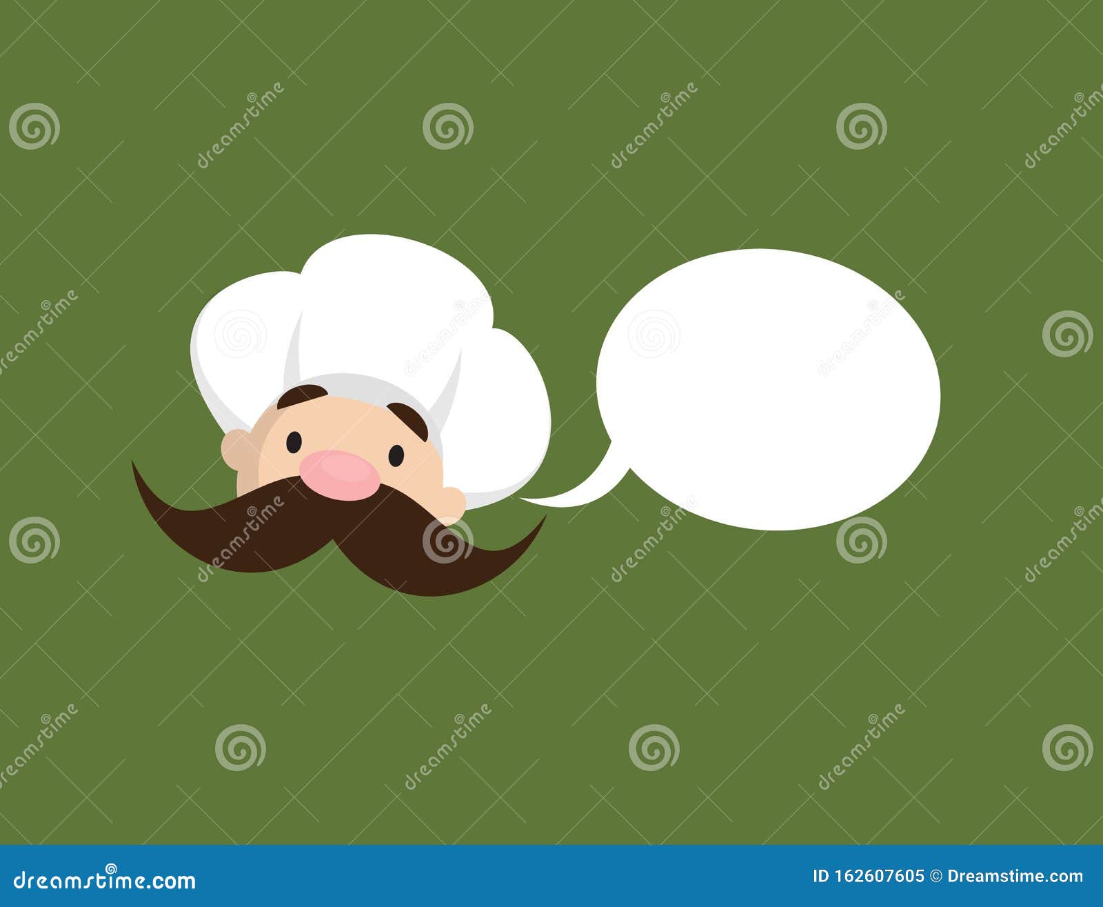 Funny Short Chef - with Speech Bubble Stock Vector - Illustration of ...