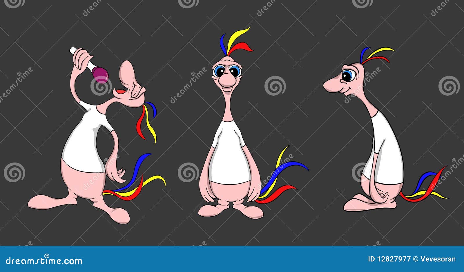 Funny Singer With A Microphone, Made In Doodle Style. Single Man ...