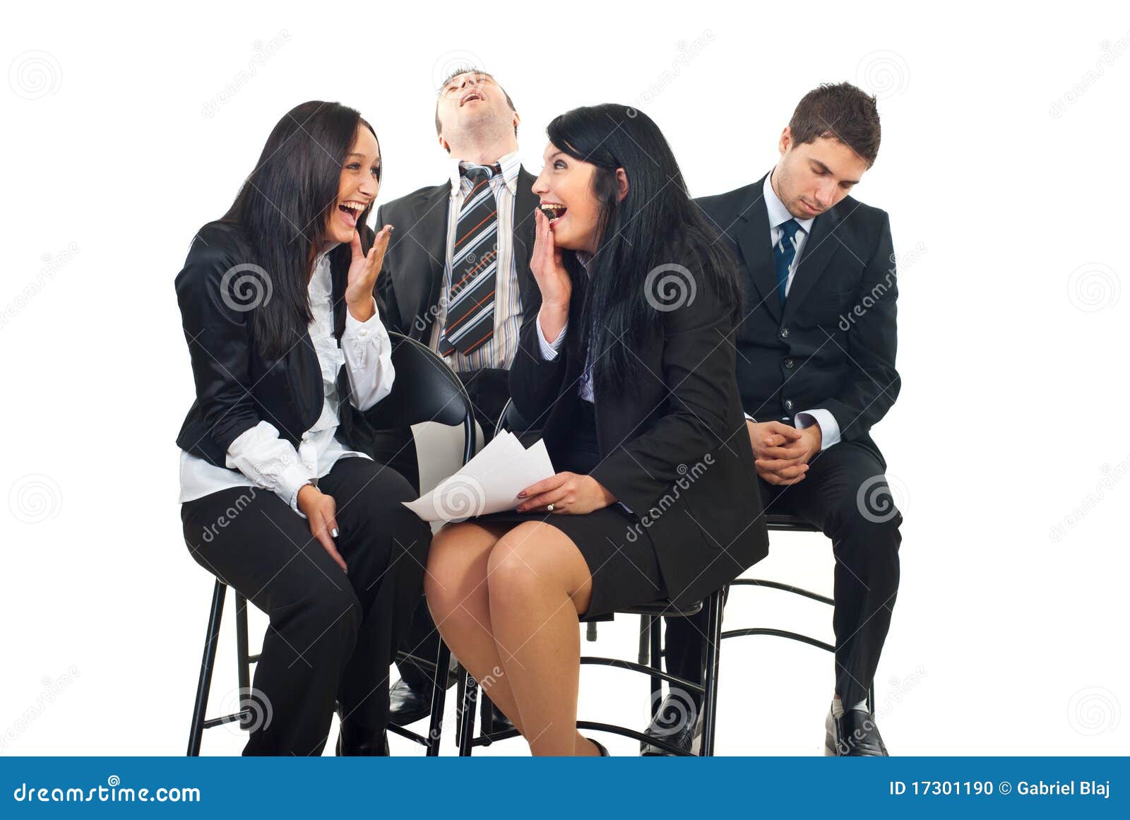 Funny Situation at Conference Stock Photo - Image of four, confident ...
