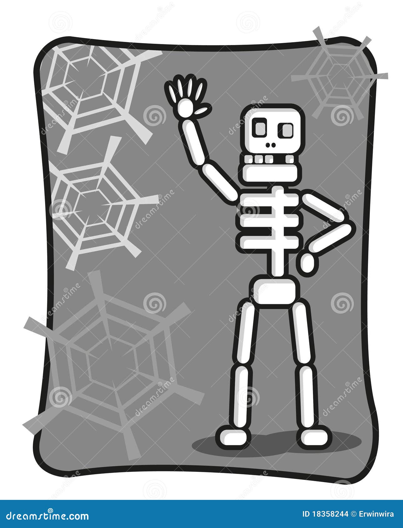 Funny Skeleton Sitting On Ground And Smiling, Human Skeleton Isolated ...