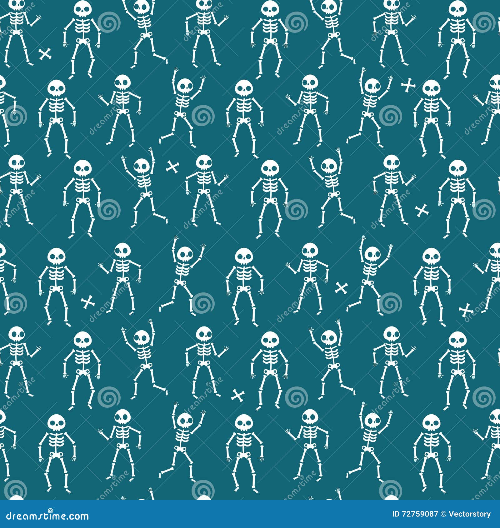 Funny Skeletons pattern stock vector. Illustration of horror - 72759087