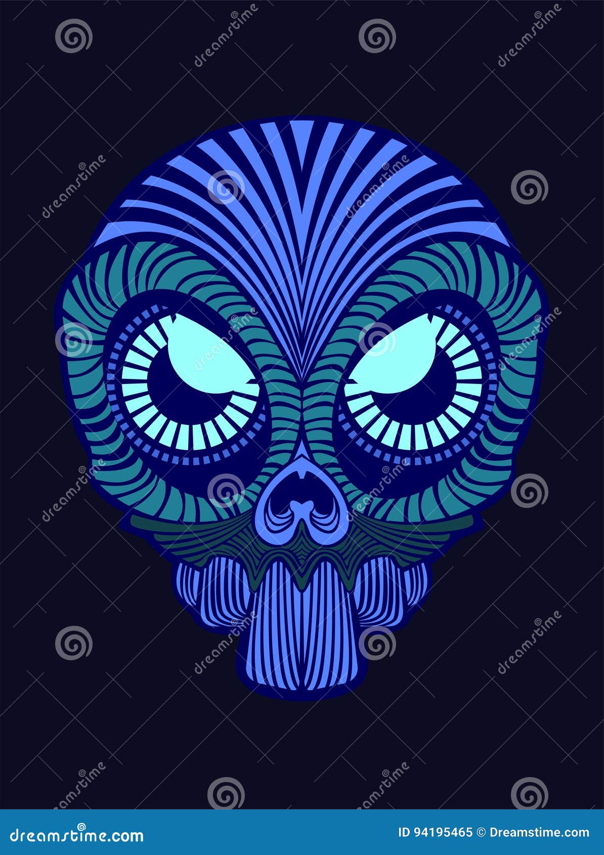 This is Funny Skull stock illustration. Illustration of skull - 94195465