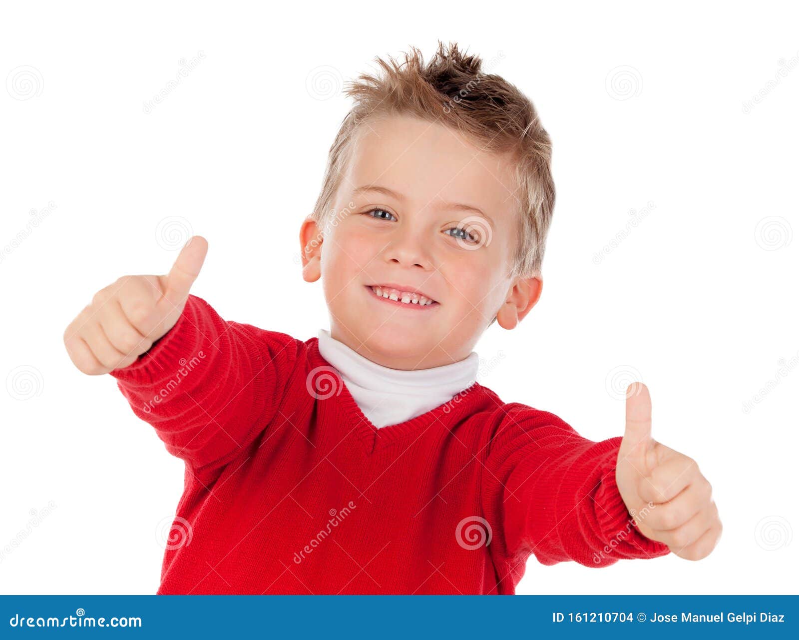 Funny Small Child Saying Ok Stock Photo - Image of hair, male: 161210704