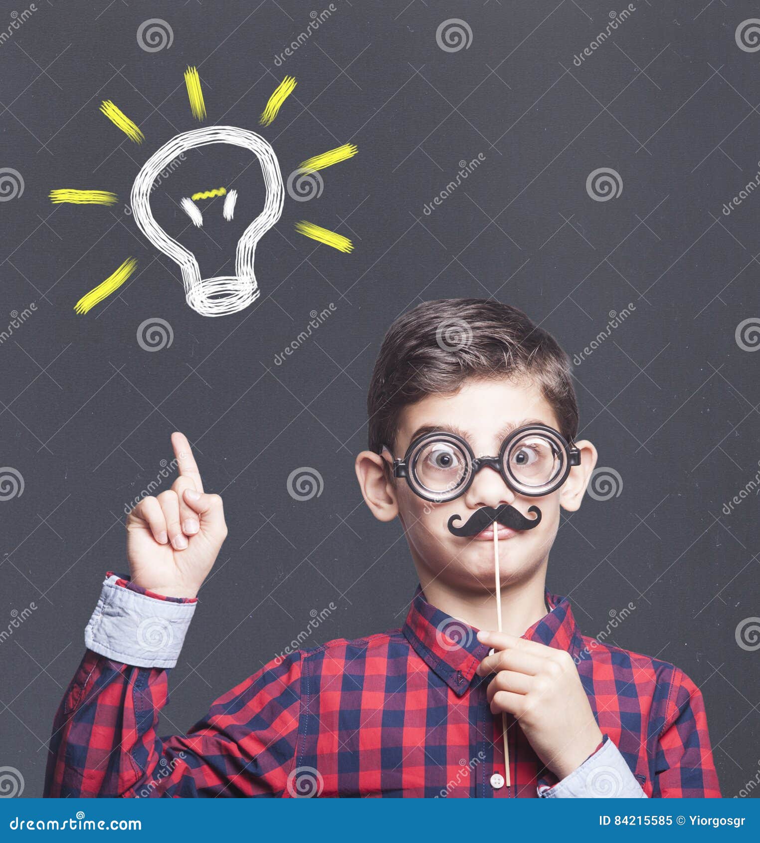 Funny smart kid stock image. Image of funny, creative - 84215585