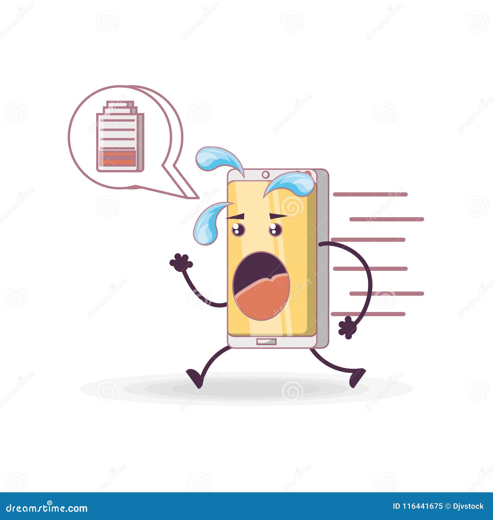 Funny Smartphone Comic Character Stock Vector - Illustration of funny ...