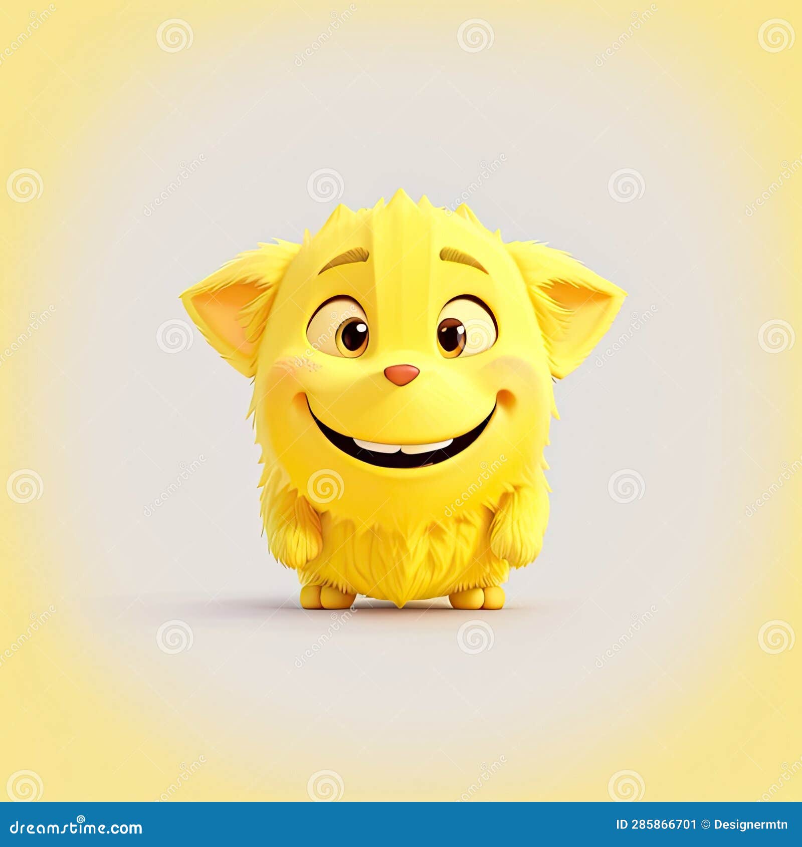 Funny Smile Character 3d Realistic Style Illustration Stock ...
