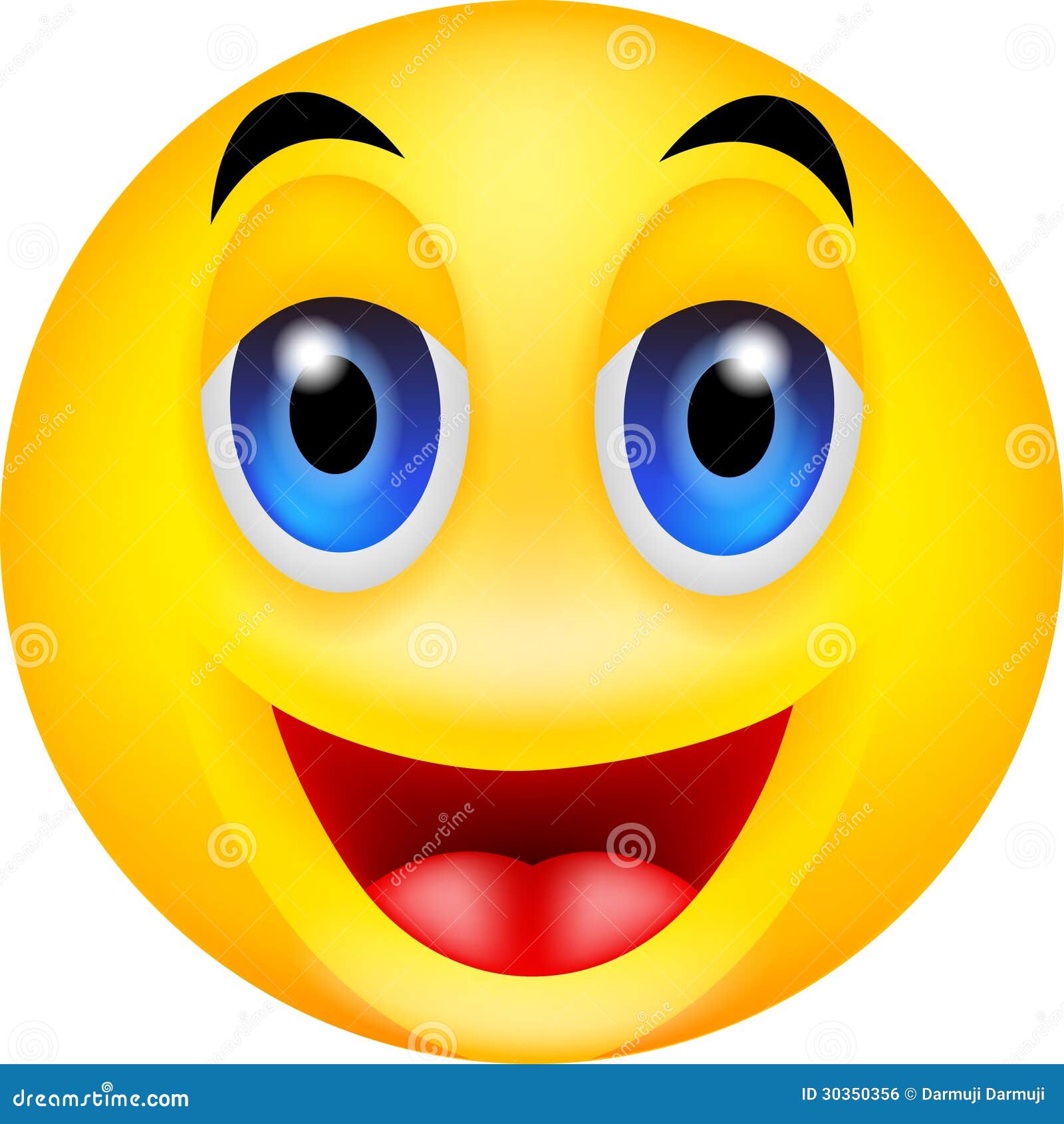 Funny Smile Cartoon Face Vector Emoticon Square | CartoonDealer.com ...