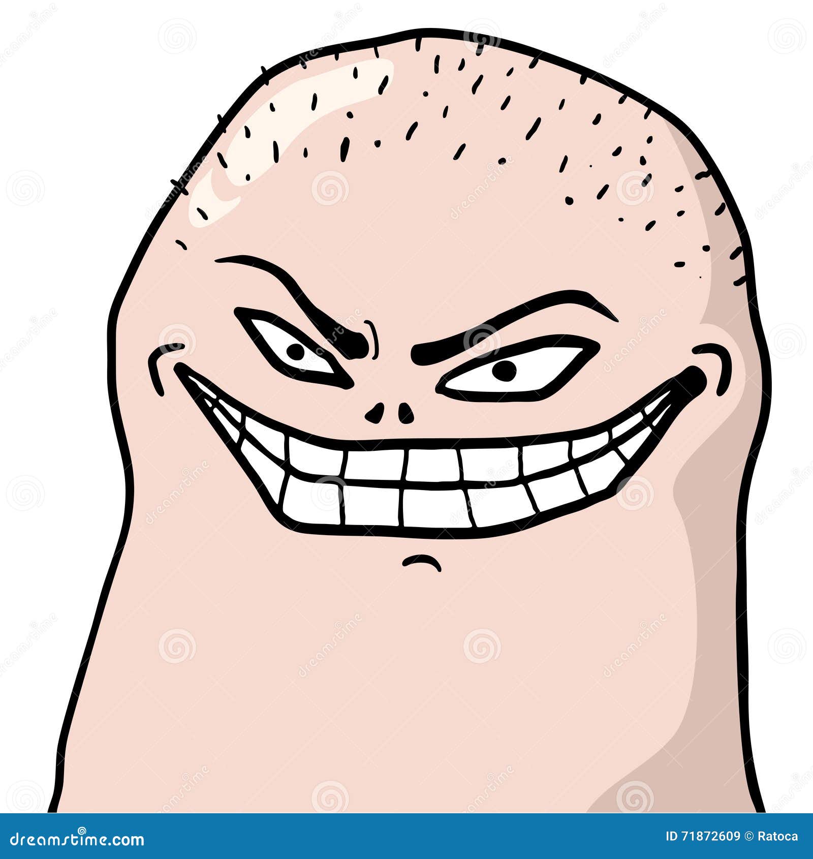 Funny smile expression stock vector. Illustration of cute - 71872609