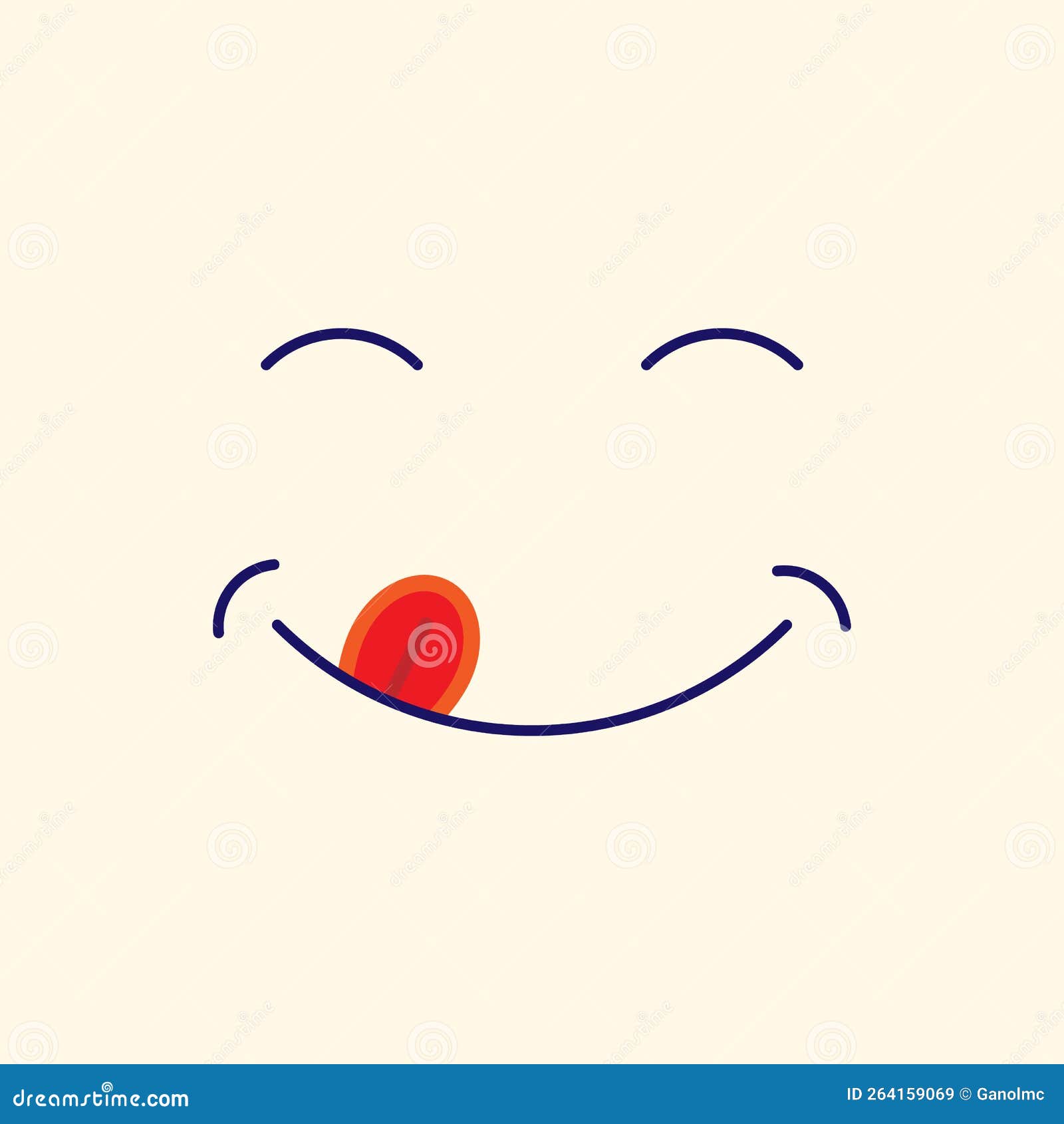 Funny Smile Icon Vector. Face Emoticon Sign Stock Vector - Illustration ...