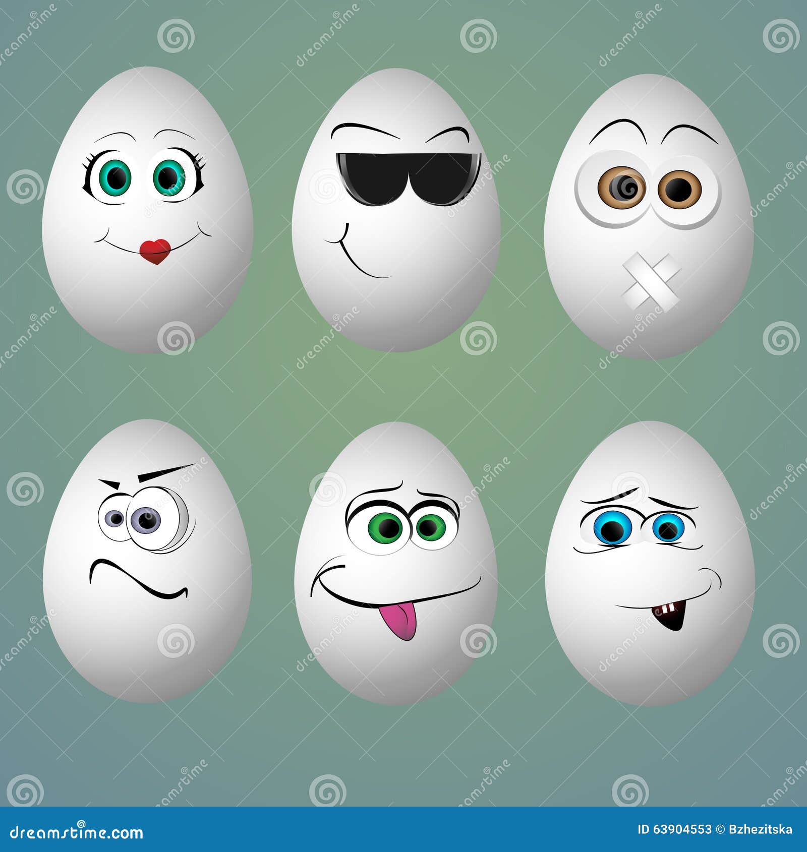 Funny smiley-egg stock illustration. Illustration of emoticons - 63904553