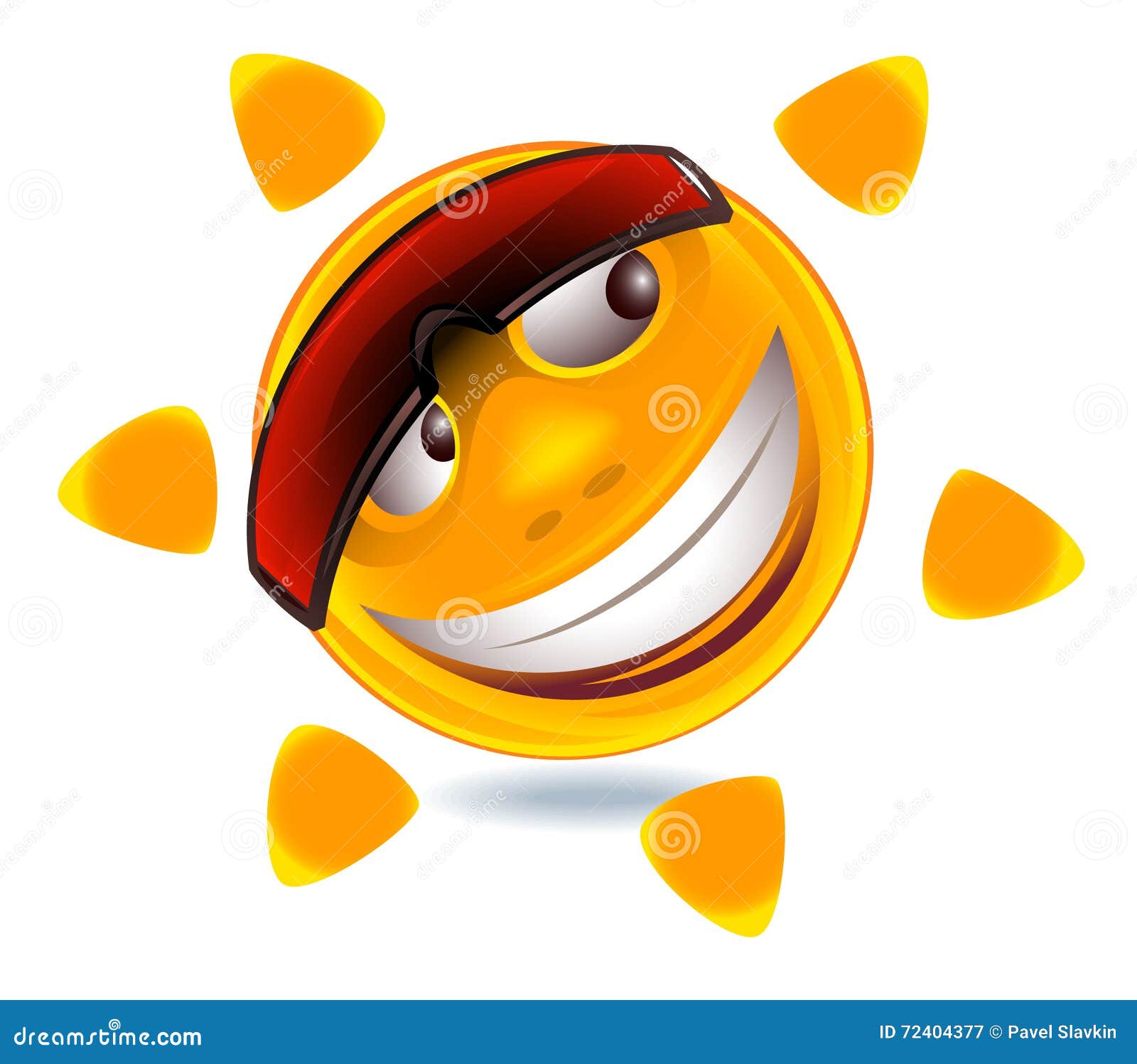 Funny smiley face stock vector. Illustration of shiny - 72404377