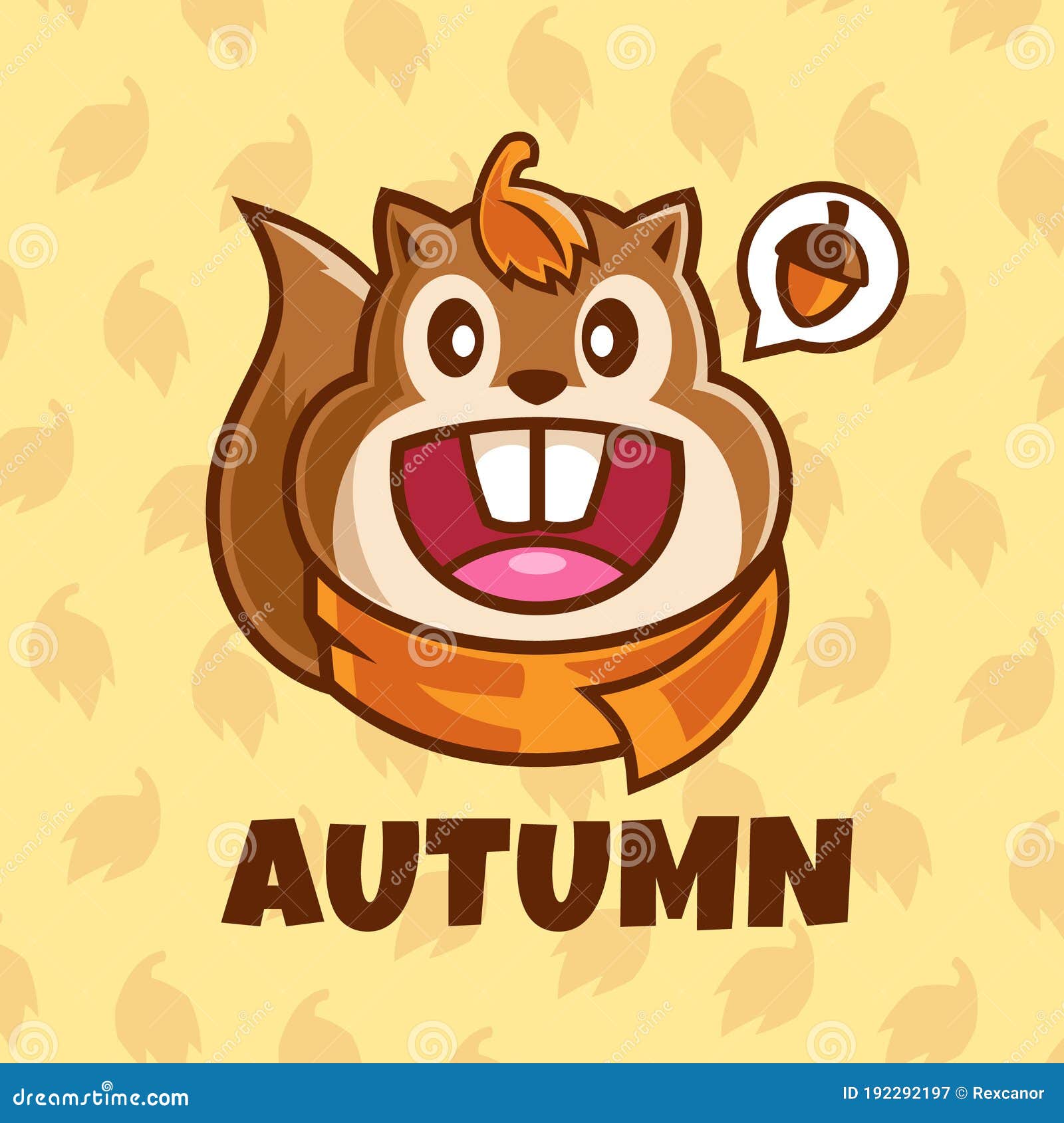 Smiling Squirrel Cartoon Character Illustration Stock Vector ...