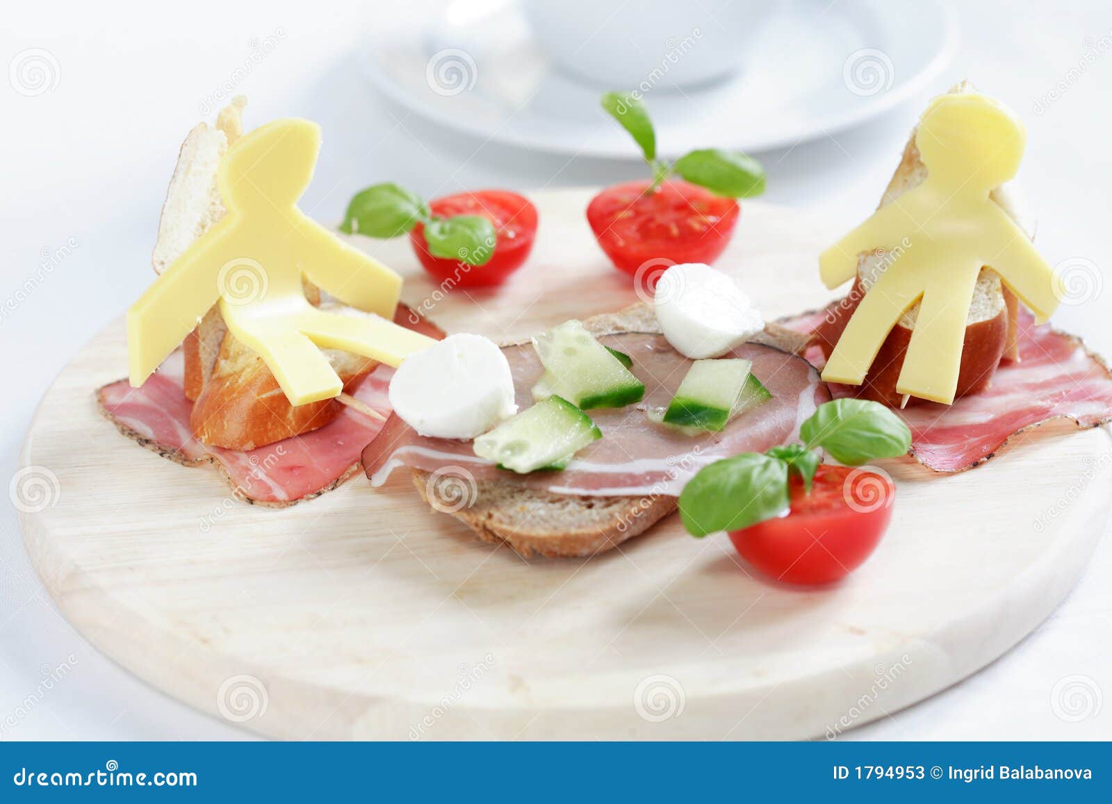 Funny snack or breakfast stock image. Image of hungry - 1794953
