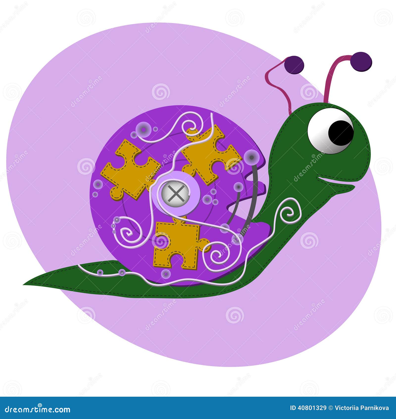 Funny Snail Character, Vector Illustration Stock Vector - Illustration ...