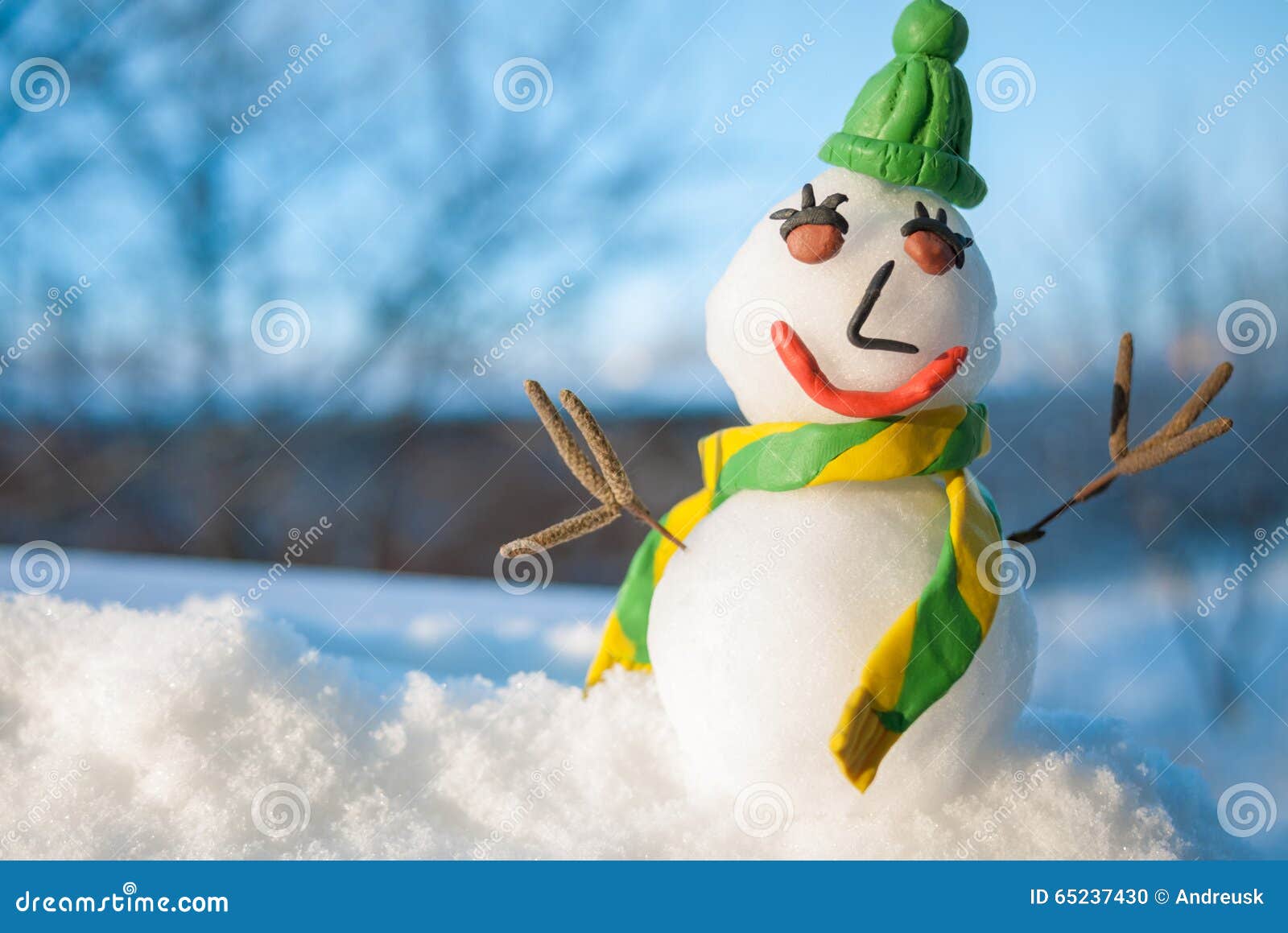 A funny snowman stock photo. Image of white, snowman - 65237430