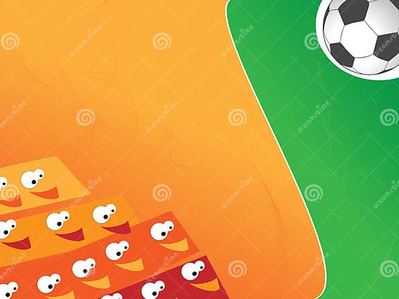 Funny Soccer background stock vector. Illustration of european - 10570513