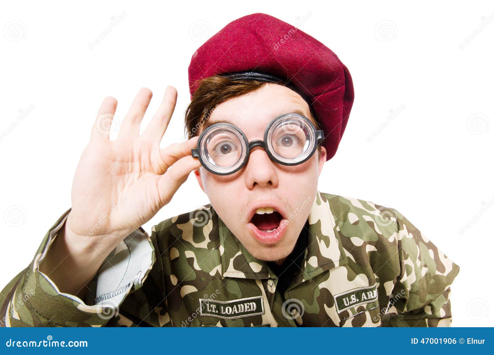 Funny soldier isolated stock photo. Image of green, conflict - 47001906