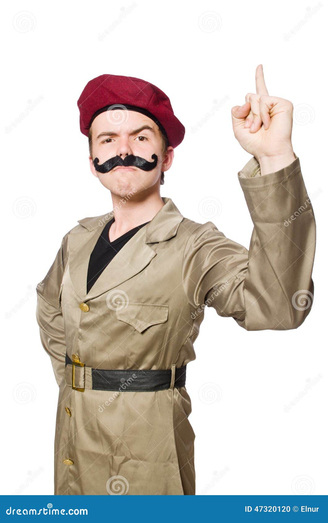 Funny soldier isolated stock photo. Image of armed, guerrilla - 47320120