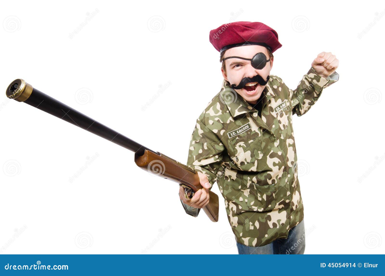 Funny soldier in military stock photo. Image of ammo - 45054914