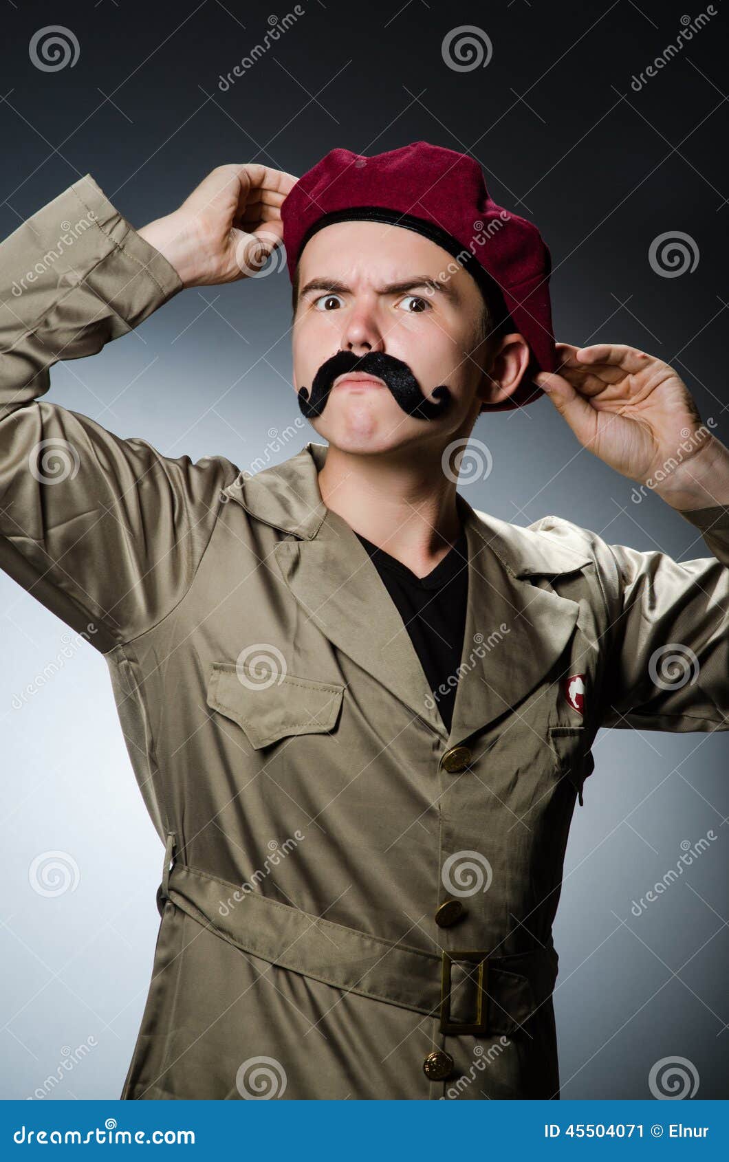 Funny soldier in military stock image. Image of funny - 45504071