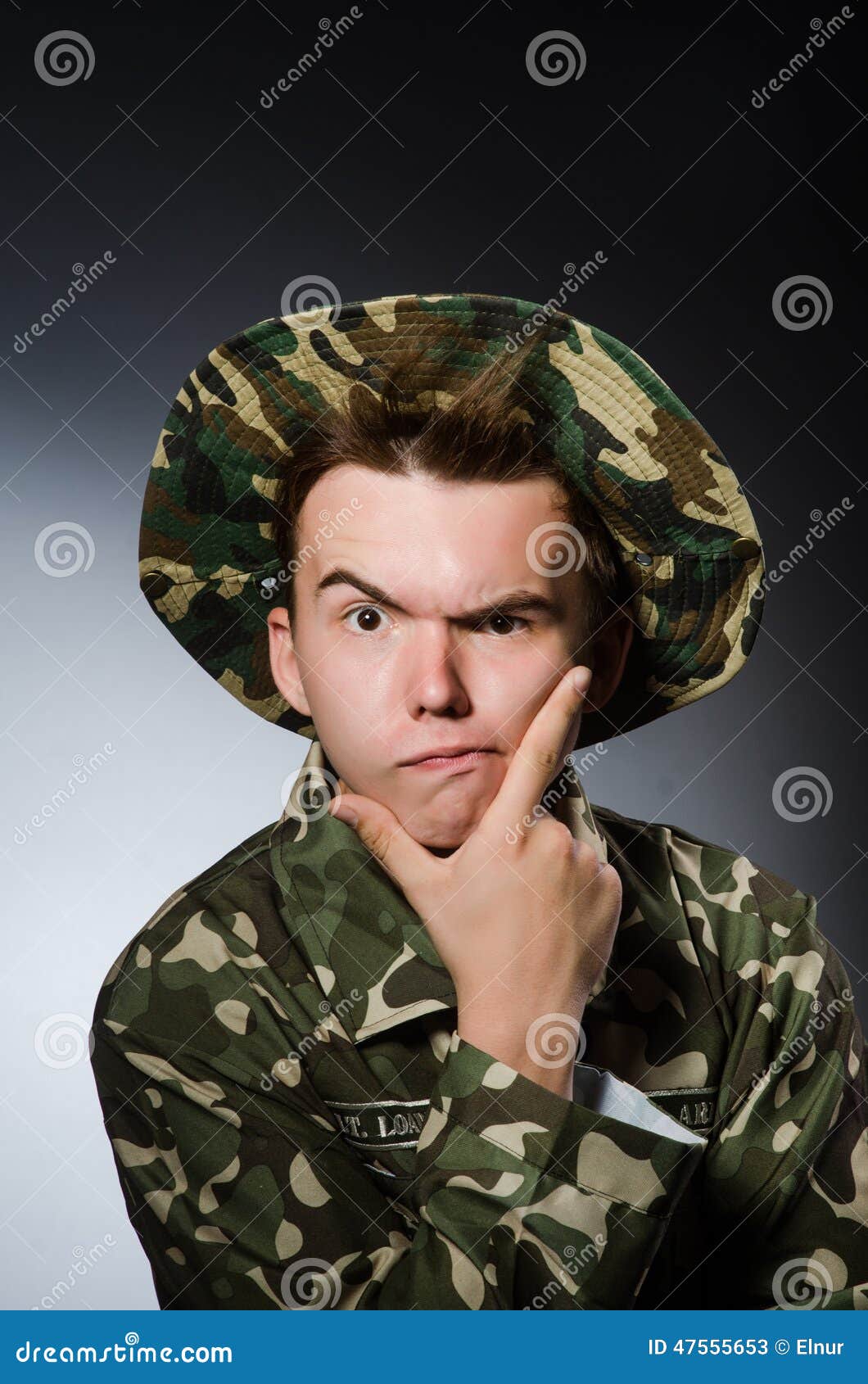 Funny soldier in military stock image. Image of humor - 47555653