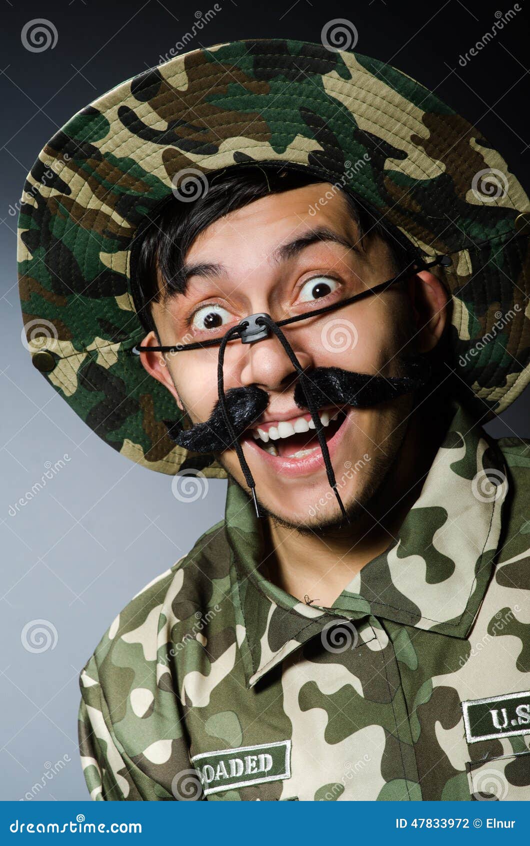 Funny soldier in military stock photo. Image of marine - 47833972