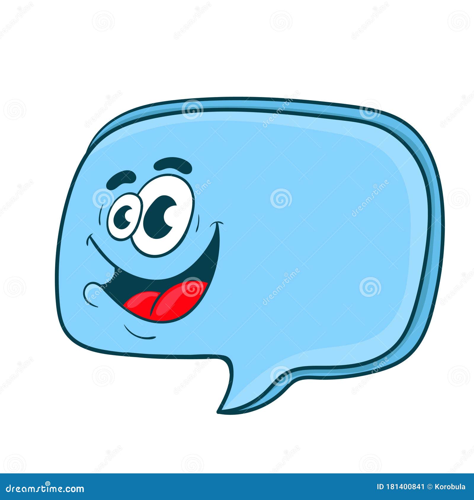Funny Speech Bubbles of the Character Design. Vector Illustration Stock ...