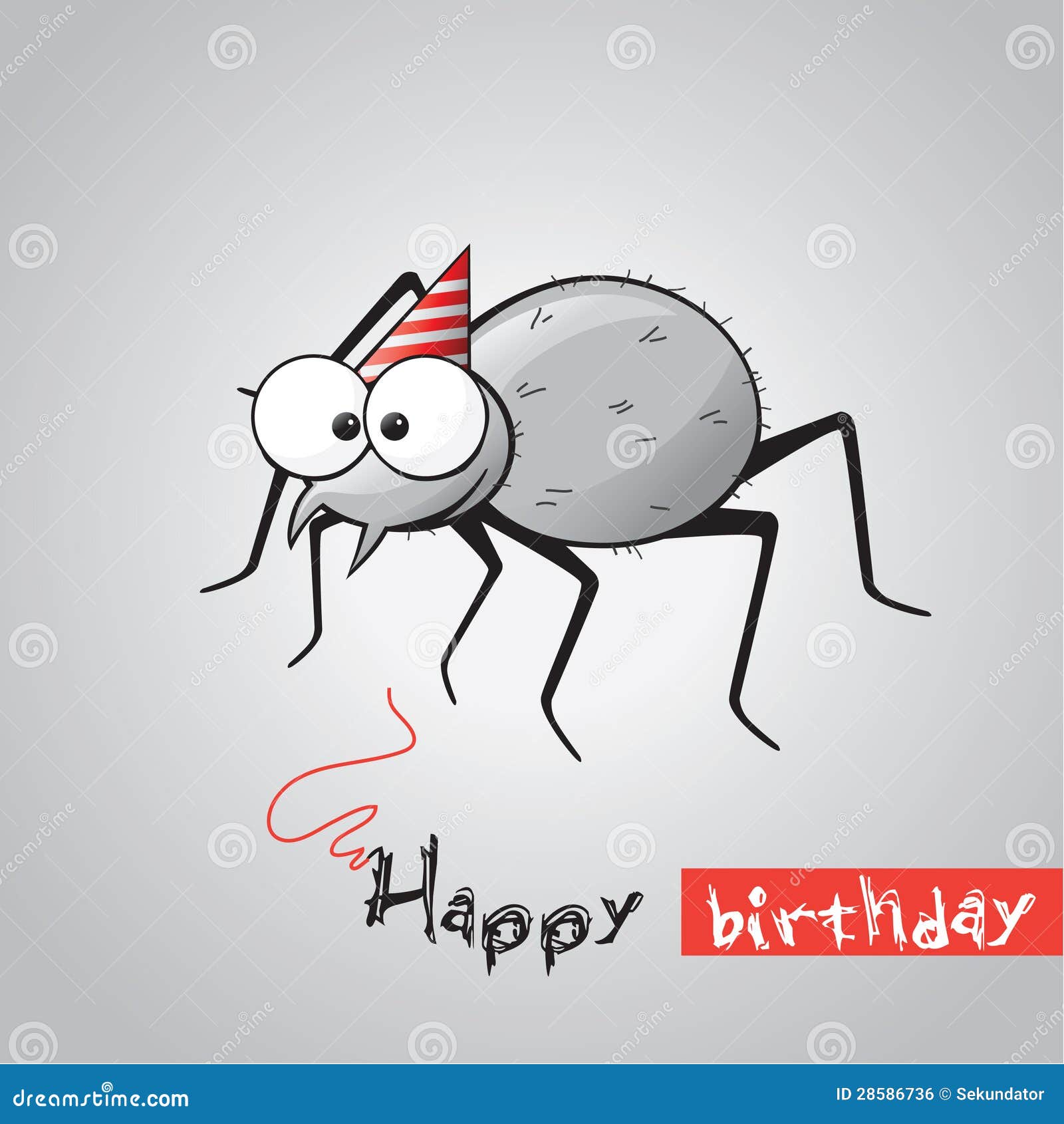 The Funny Spider. Drawing Tutorial. Vector Illustration | CartoonDealer ...