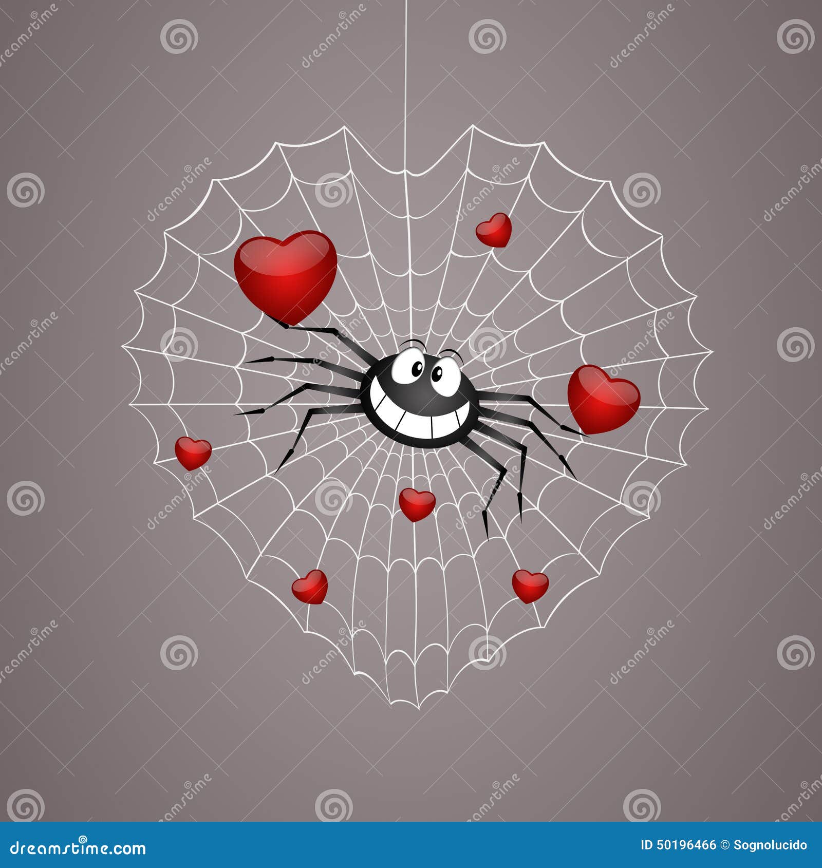 The Funny Spider. Drawing Tutorial. Vector Illustration | CartoonDealer ...