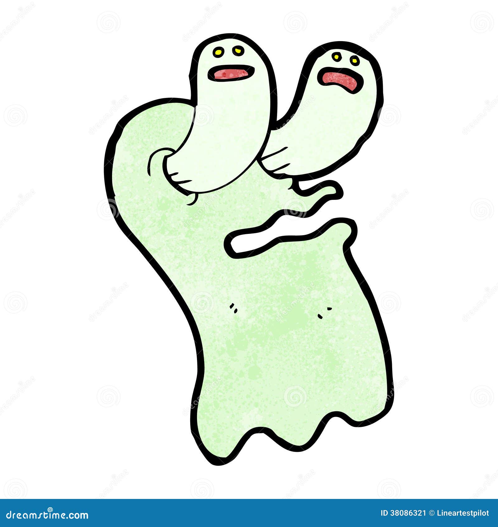 Funny spooky ghost cartoon stock vector. Illustration of ghost - 38086321