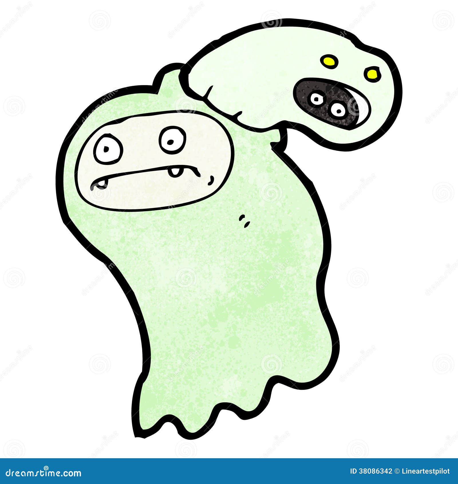 Funny spooky ghost cartoon stock vector. Illustration of silly - 38086342