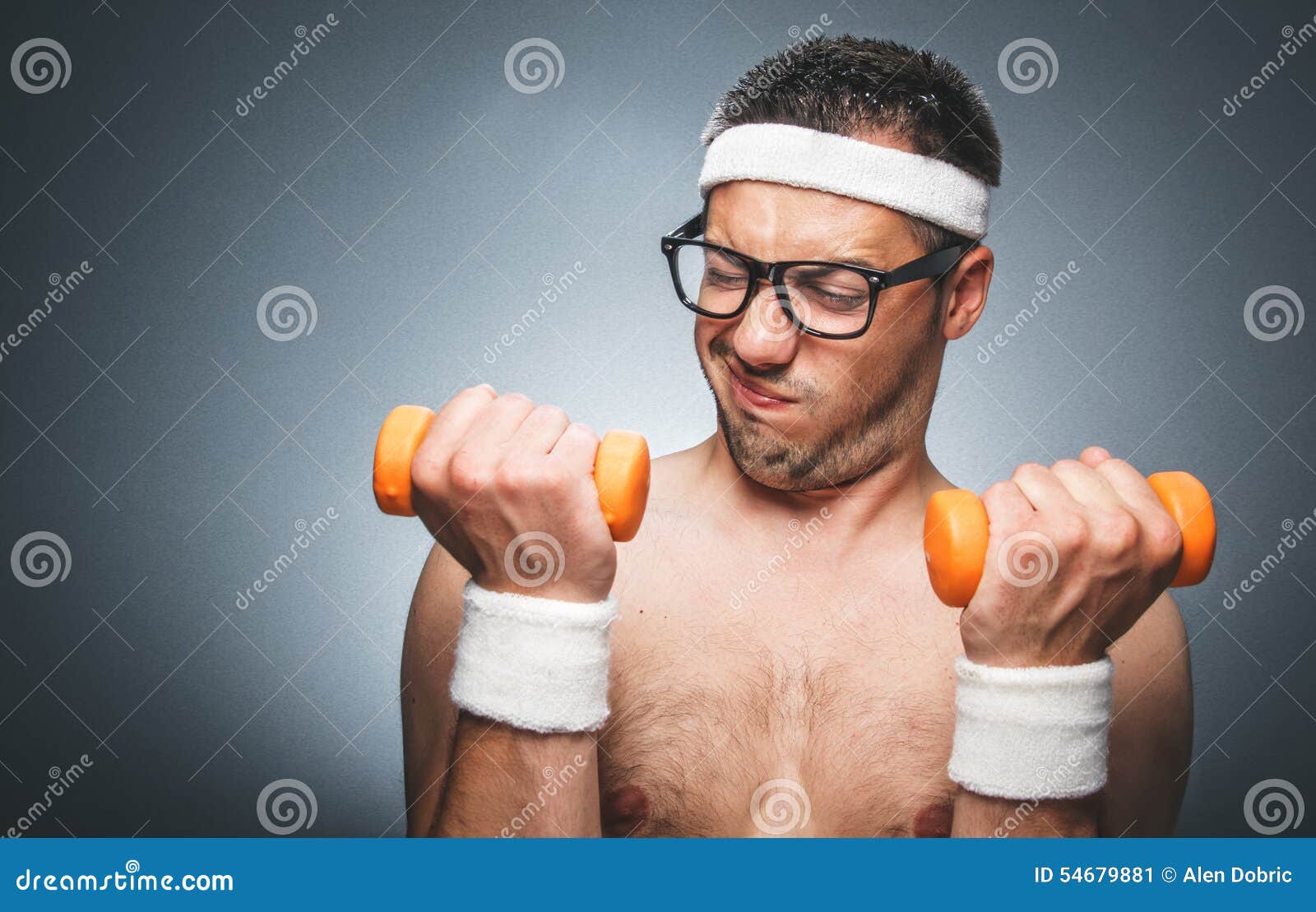 Funny Shirtless Man Stock Image 31112263