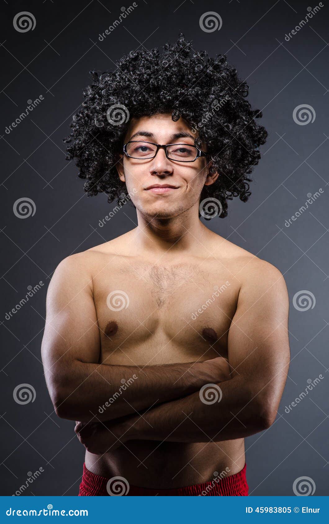 Funny sportsman sporting stock image. Image of bodybuilder - 45983805