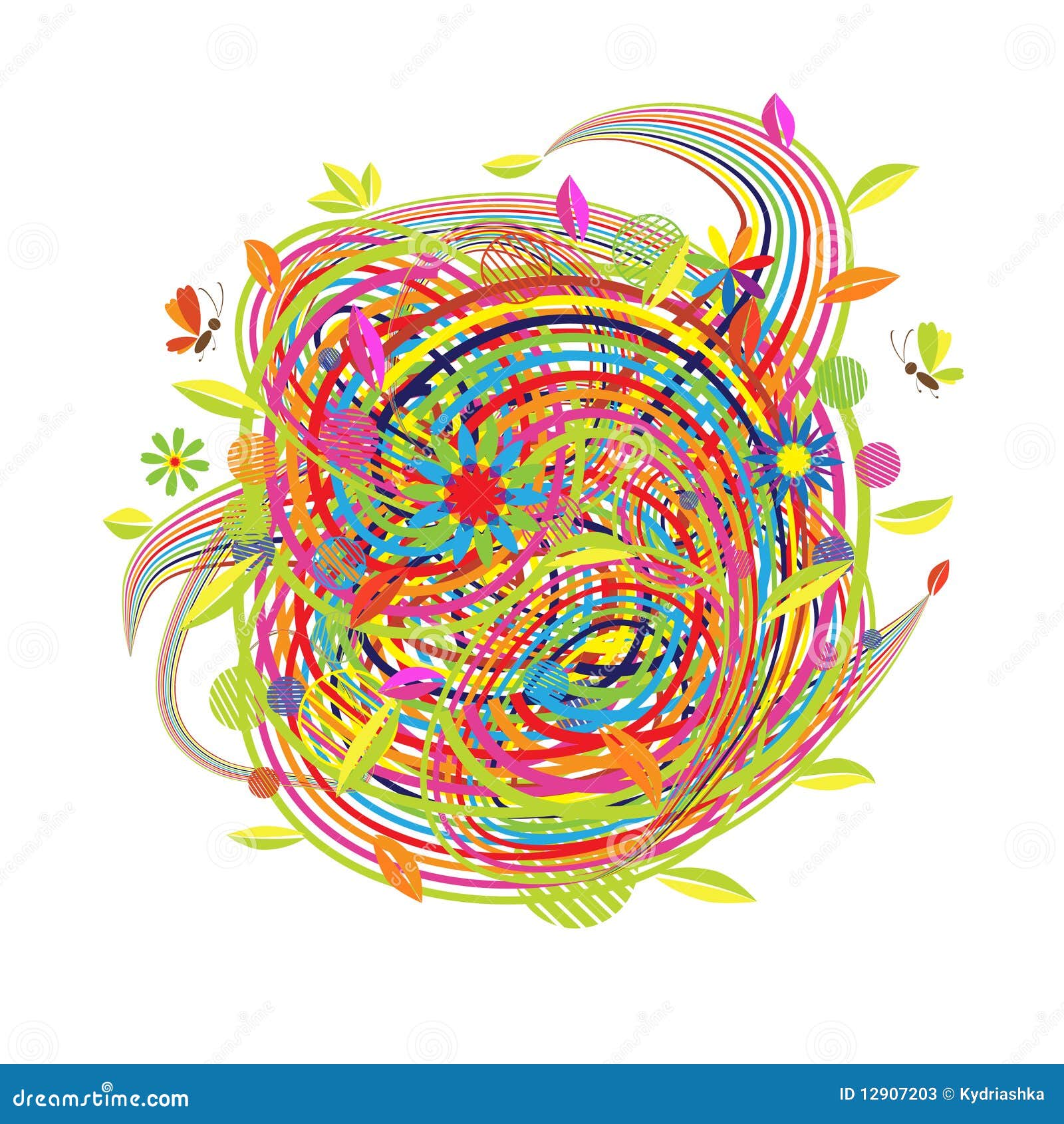 Funny Spring Illustration for Your Design Stock Vector - Illustration ...