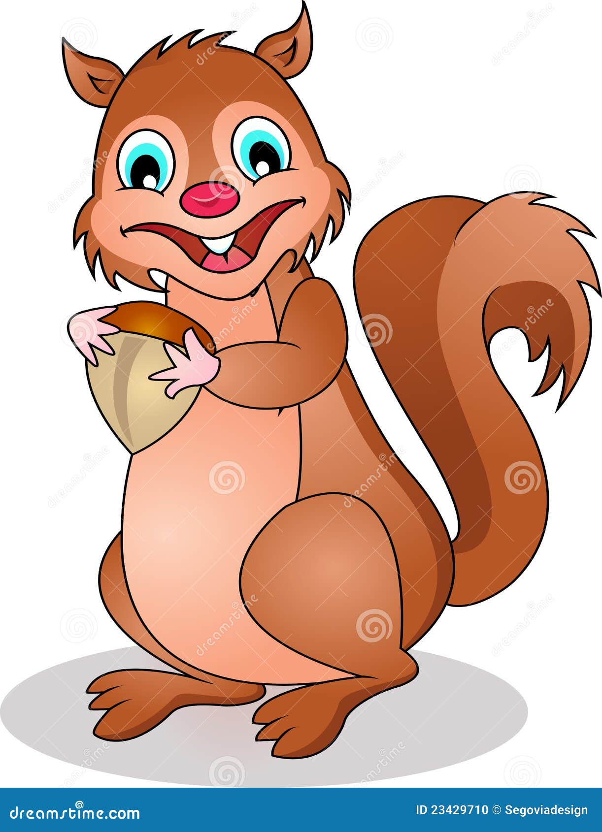 Funny Squirrel Is Playing The Violin. Cartoon Vector | CartoonDealer ...