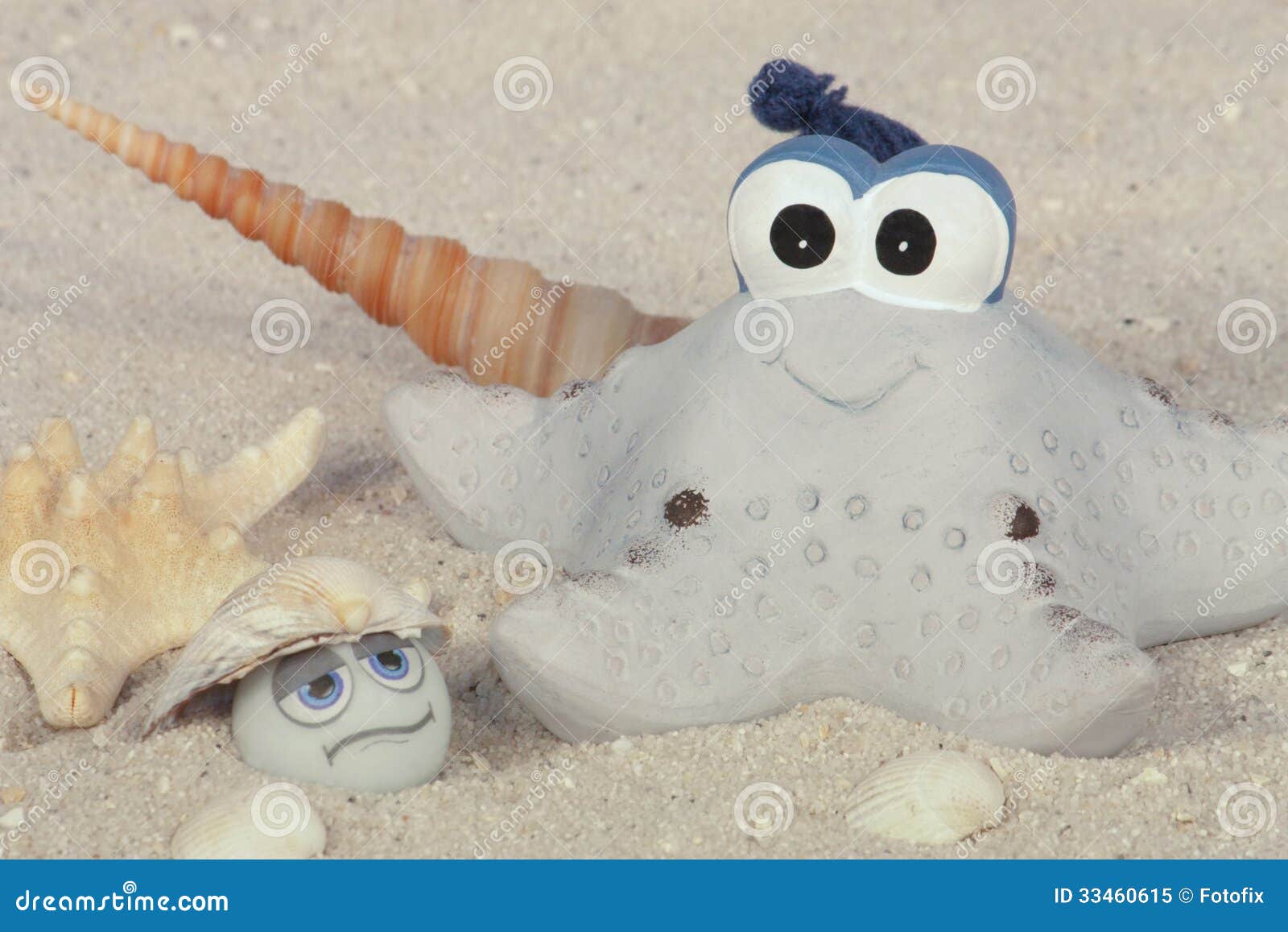 Funny Starfish on the Beach Stock Image - Image of starfish, cards ...