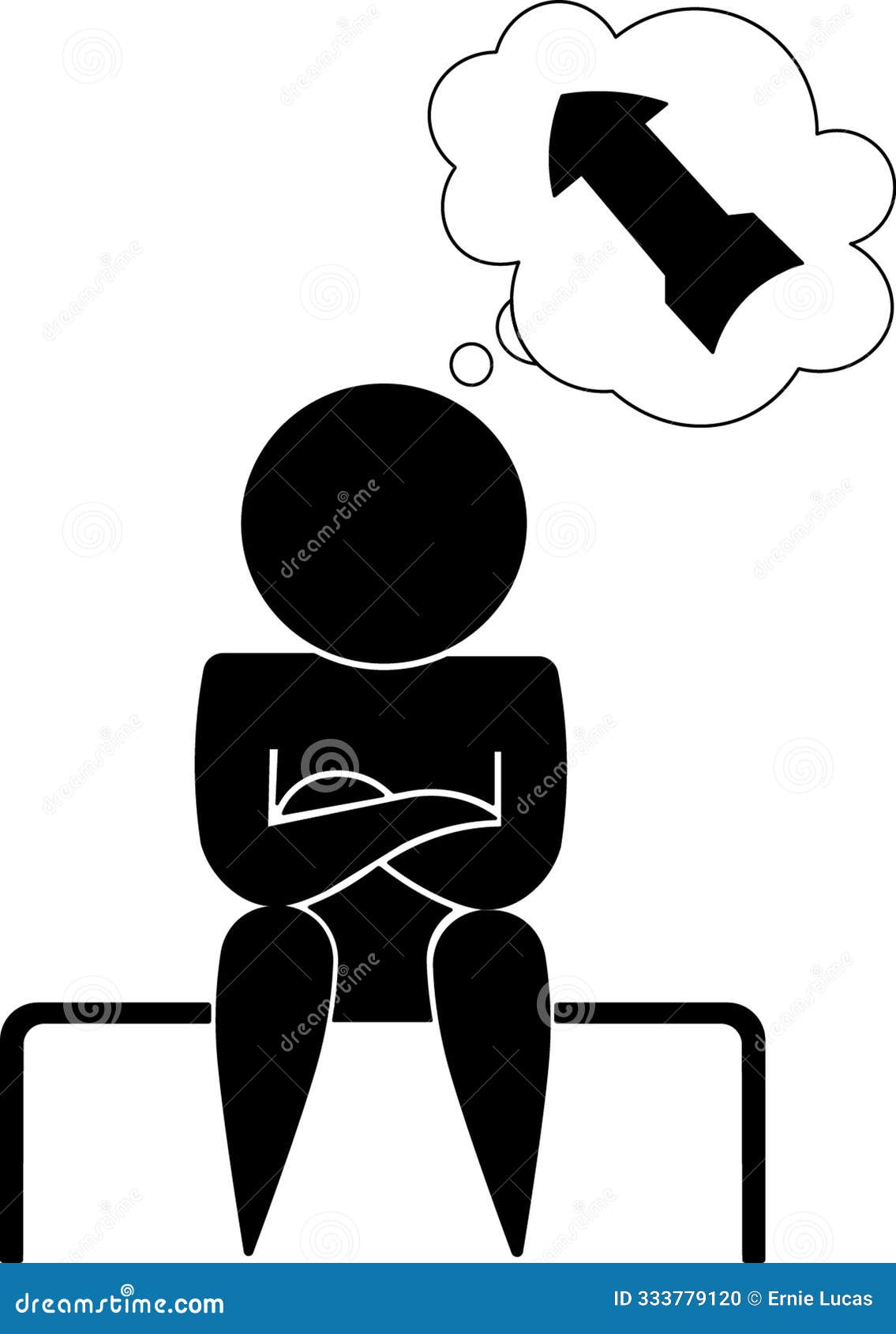 Funny Stick Figure Illustration: Ambitious Character Planning Rocket ...