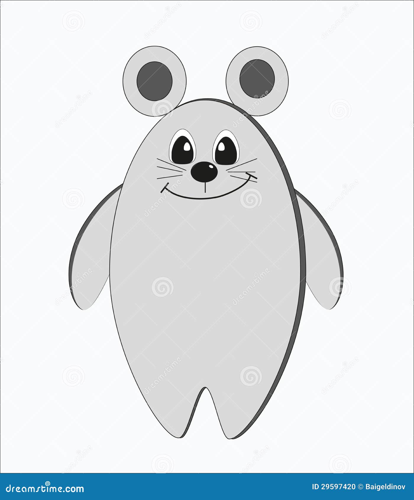 Funny strange mouse stock vector. Illustration of birthday - 29597420