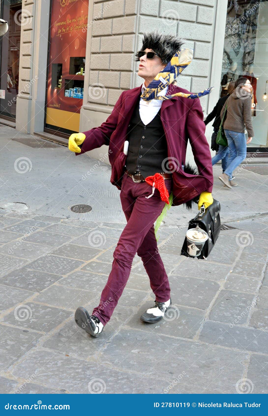 Funny Street Actor in Italy Editorial Stock Image - Image of emotional ...