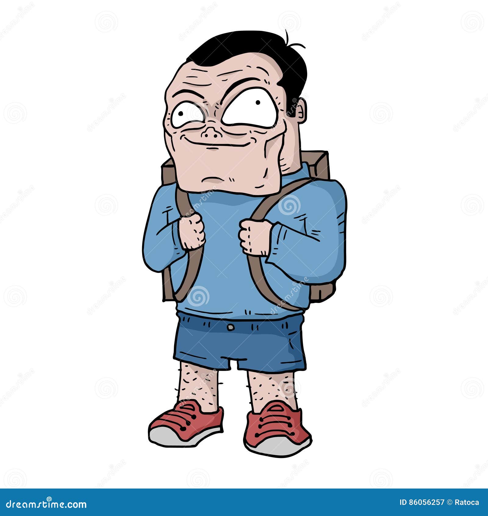 Funny student draw stock vector. Illustration of design - 86056257