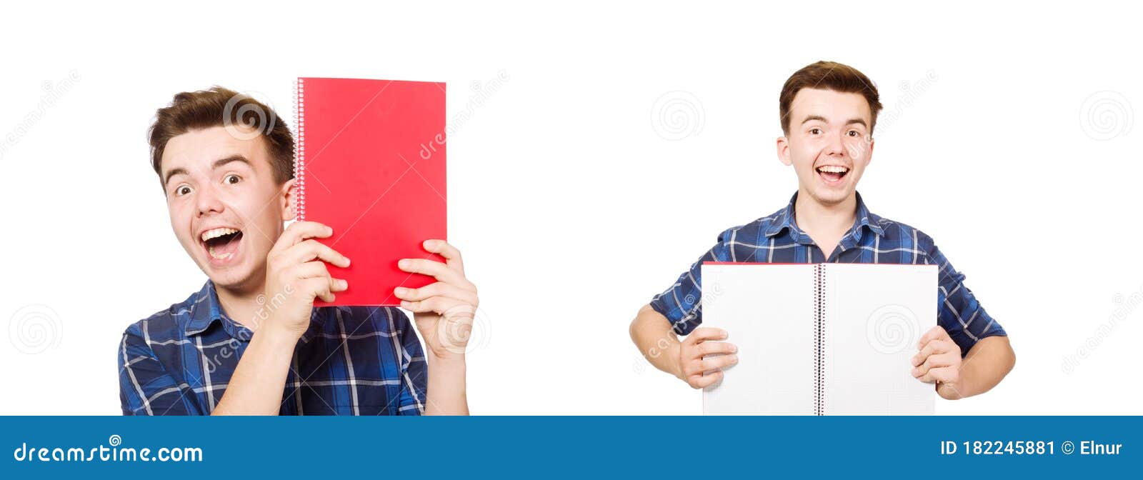 Funny Student Isolated on White Stock Image - Image of humorous, school ...