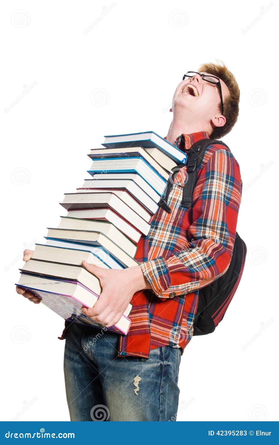 Funny student stock image. Image of school, pretty, class - 42395283